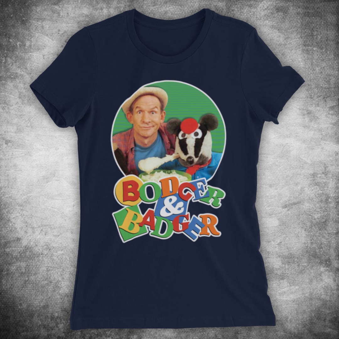 Bodger & Badger 90s UK Kids TV Show Womens T-shirt All Sizes and ...
