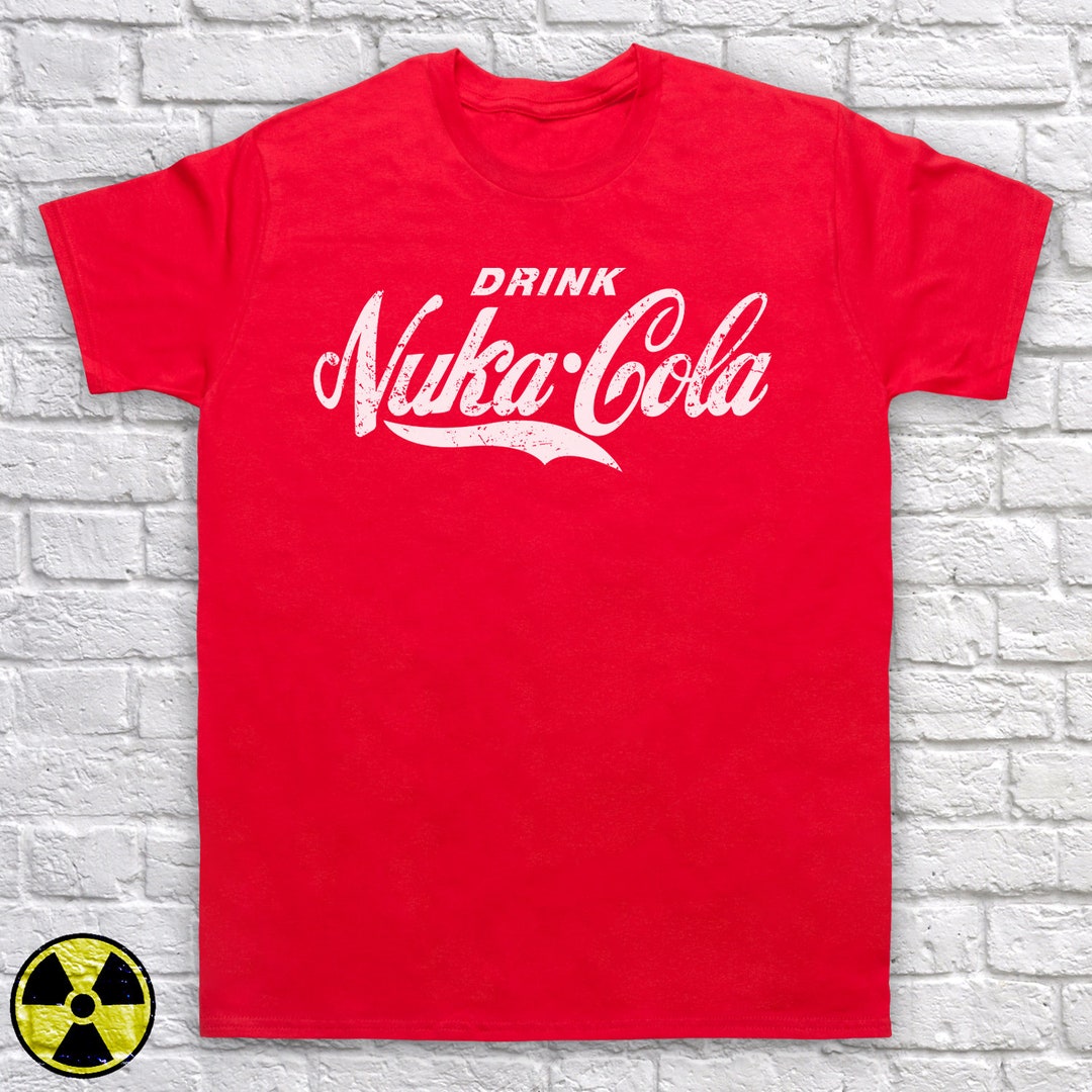 Drink Nuka Cola Nuclear Fallout Sci Fi Dystopia Vault Beverage Mens T ...