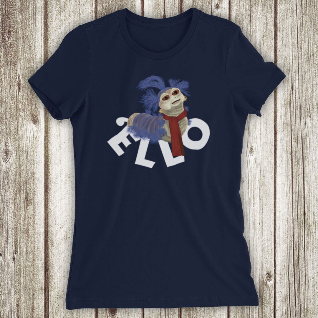 Labyrinth the Worm 'ello Say Hello Cult Musical 80s Fantasy Film Slogan ...