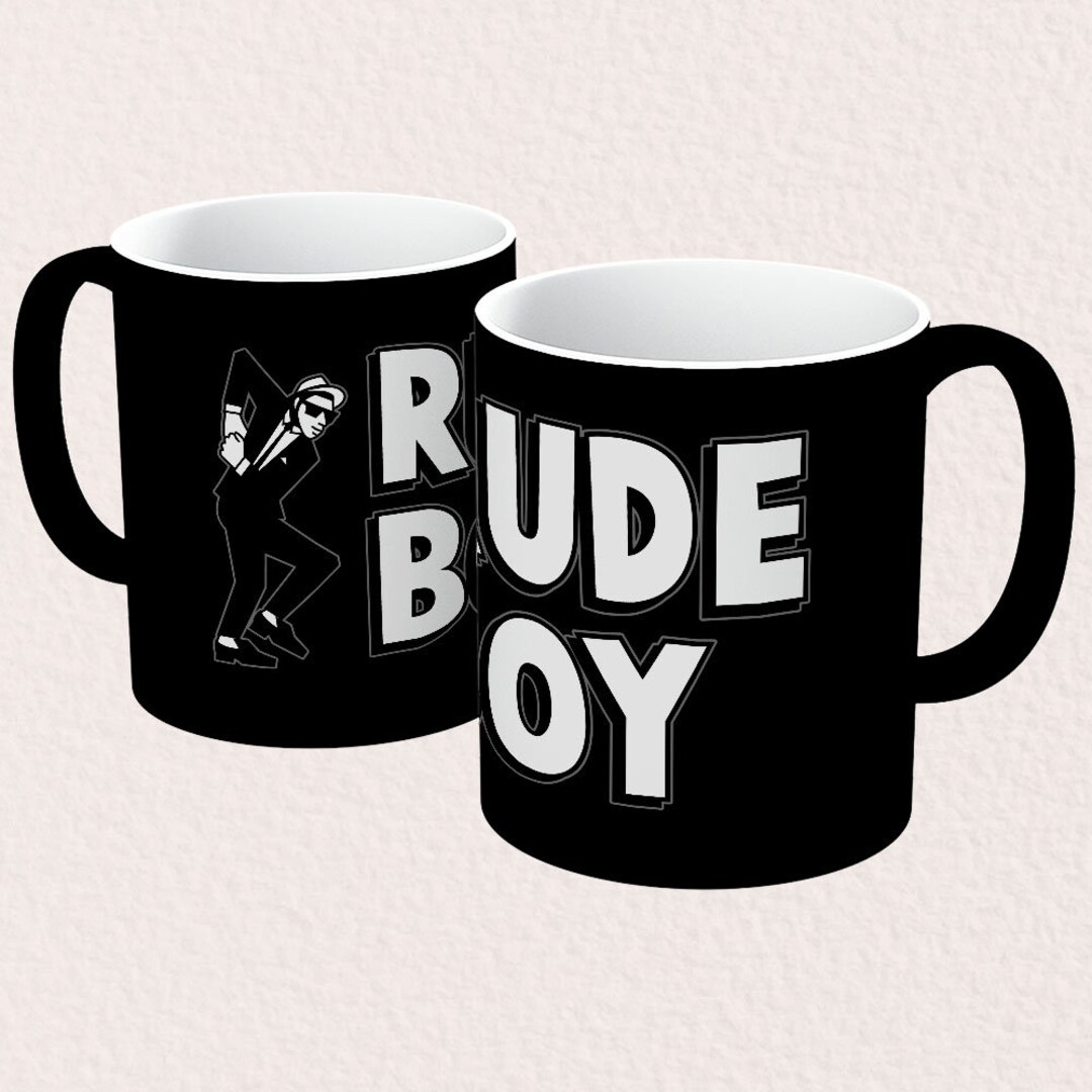 Rude Boy Jamaican Street Culture Slogan 2 Tone Ska Reggae Music Fan ...