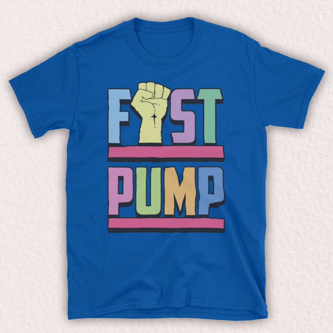 Fist Pump Slogan Dance Move Iconic Music Lover Unofficial Mens T-shirt ...