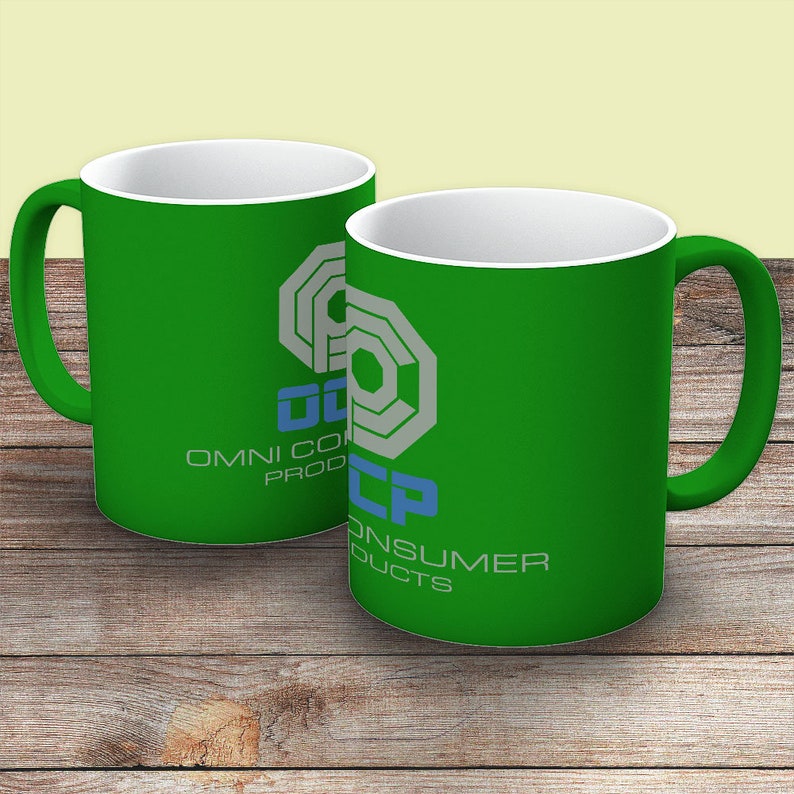 Omni Consumer Products Police Robot Cyborg Droid OCP Sci Fi Mug Cup ...