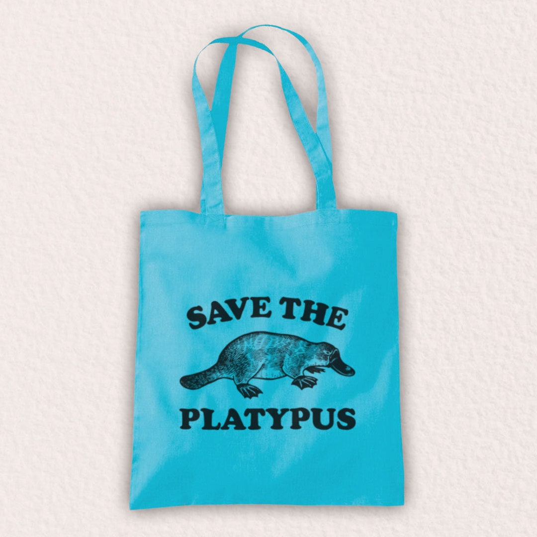 Save the Platypus Duck Billed Platypus Animal Rights Protest Slogan ...