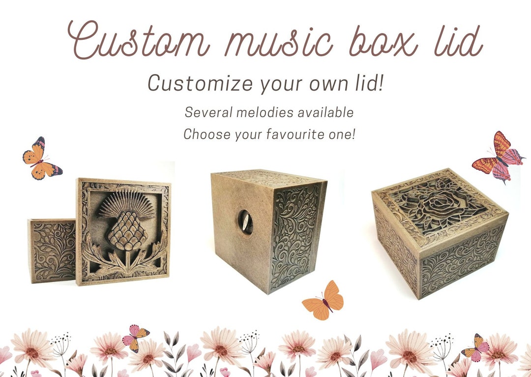 Custom Music Box Lid Several Melodies Available - Etsy