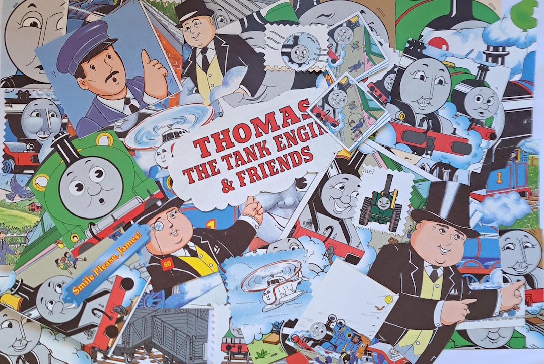 Thomas the Tank Engine Paper Craft Pack, Vintage Locomotive Fussy Cuts ...