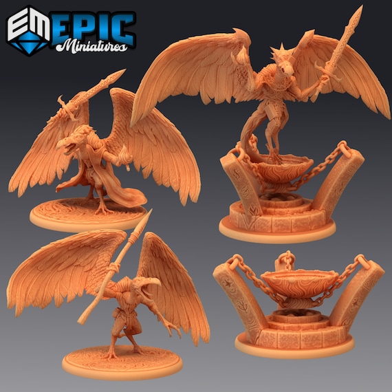 Vulture Demon / Bird Devil / Avian Fiend Epic Miniatures - Etsy