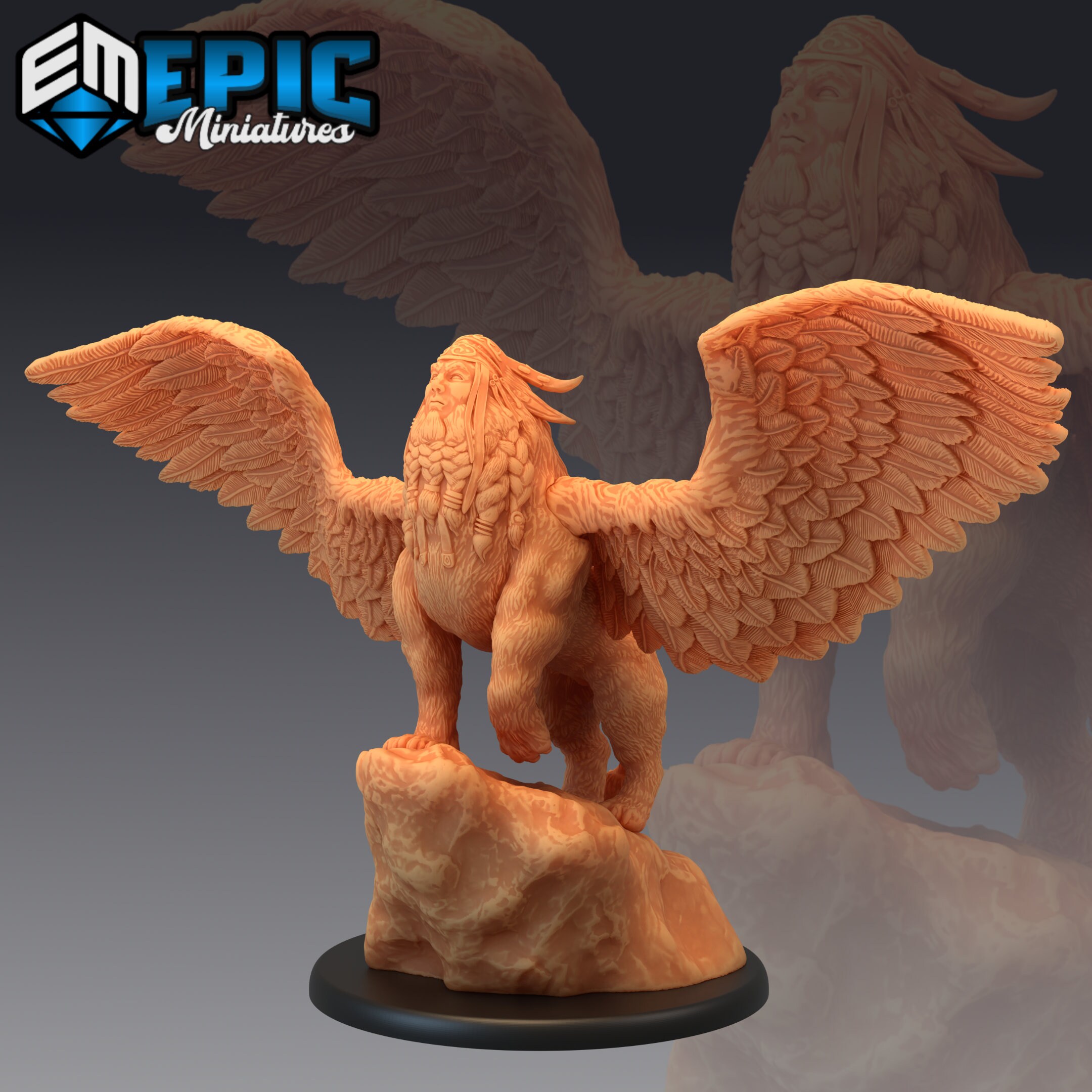 Androsphinx Figure / Male Sphinx Miniature / Flying Sphinx - Etsy