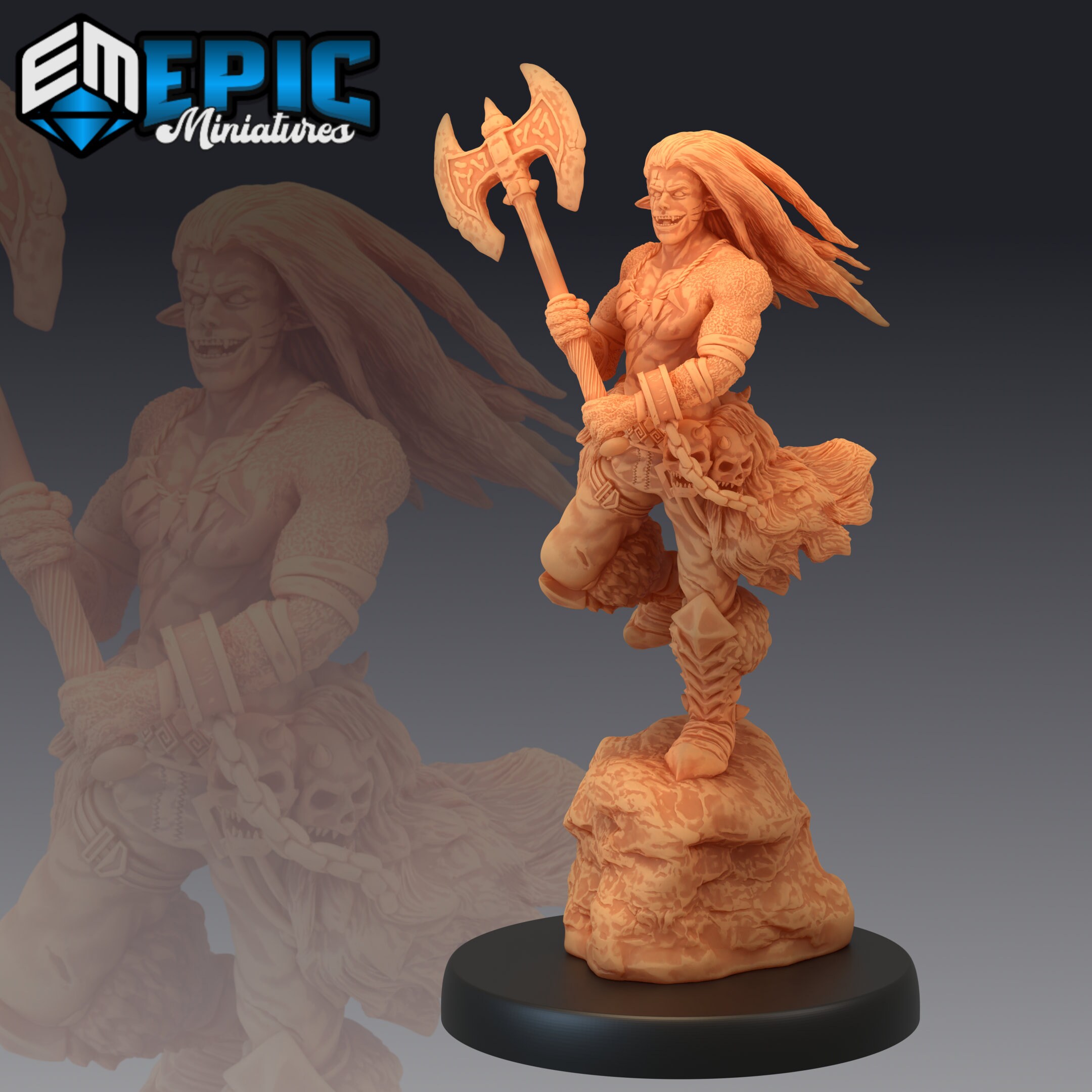 Fire Genasi Epic Miniatures Burning Lands 3d Printed - Etsy