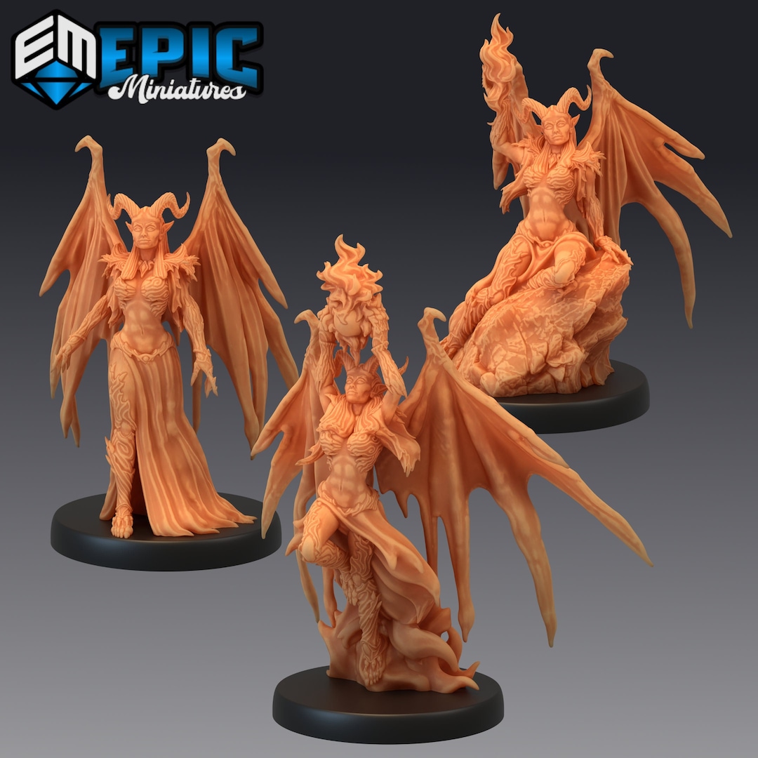 Devil Duchess/ Demon Baroness | Epic Miniatures | Deadly Sins | 3d ...