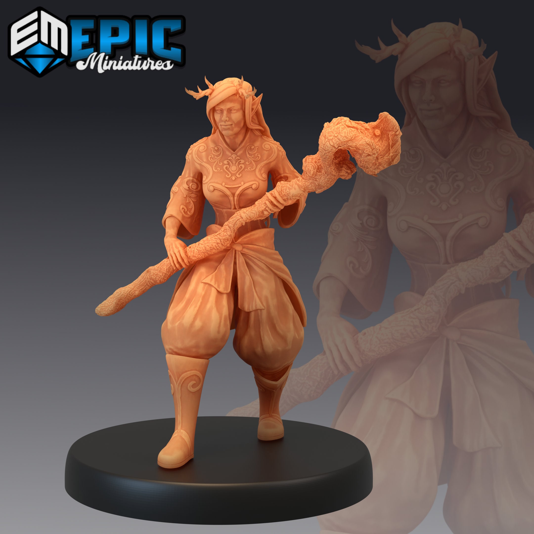 Forest Druid / Woods Watcher | Epic Miniatures| Elven Grace | 3d ...
