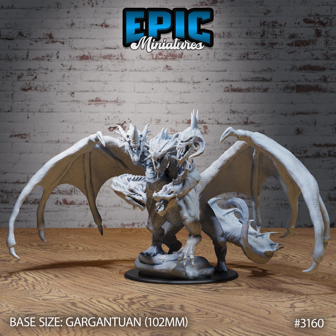 Dragon Queen Tiamat | Epic Miniatures | Dragons Reign| 3d Printed | 4k ...