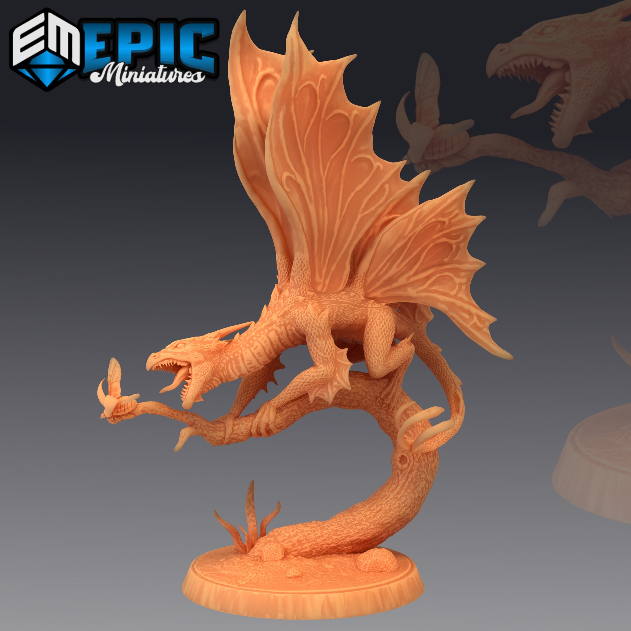 Fairy Dragon / Fey Wyvern Epic Miniatures Elven Grace 3d - Etsy