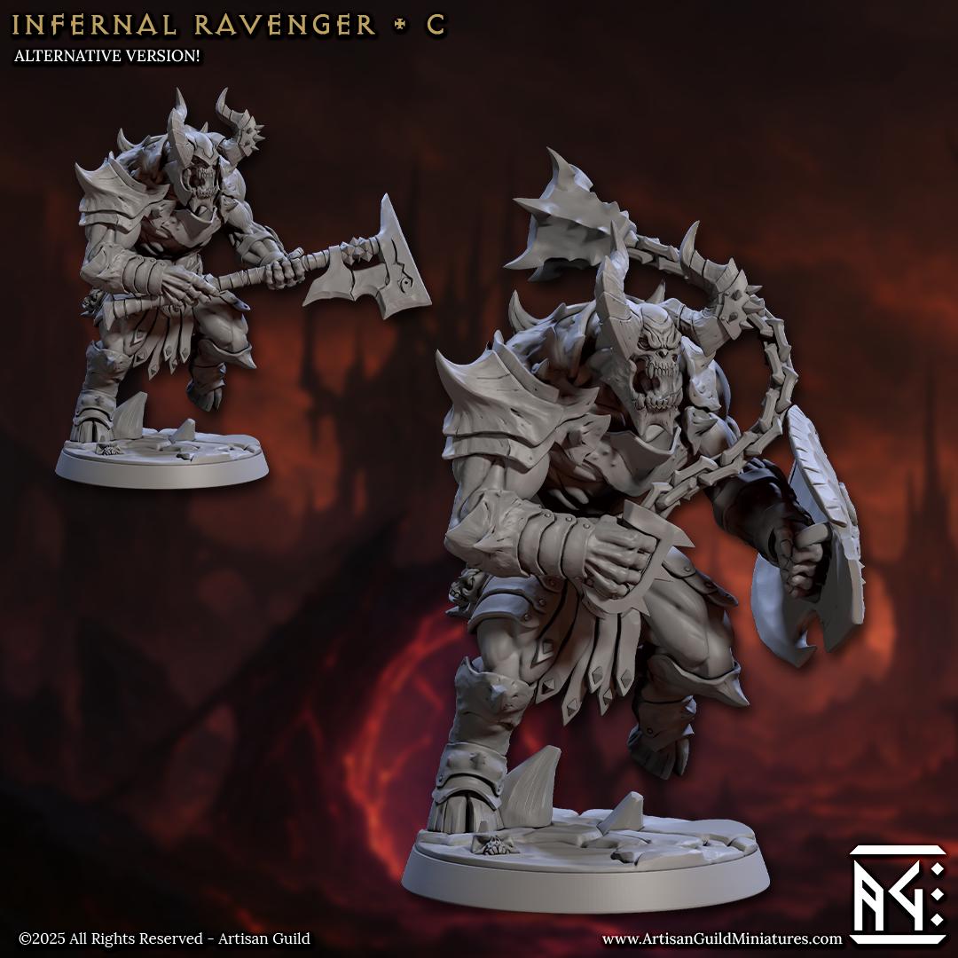 Demon Soldier Minis | Artisan Guild | the Infernal Legion | 3d Printed ...