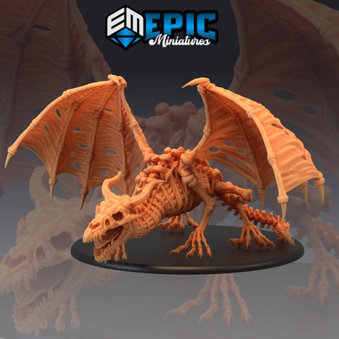 Dracolich | Epic Miniatures | Crypt of Dread | 3d Printed | 4k Resin ...