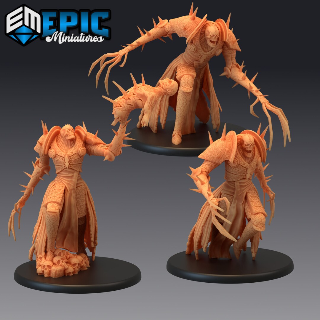 Armored Boneclaw / Failed Lich / Monstrous Skeleton| Epic Miniatures ...