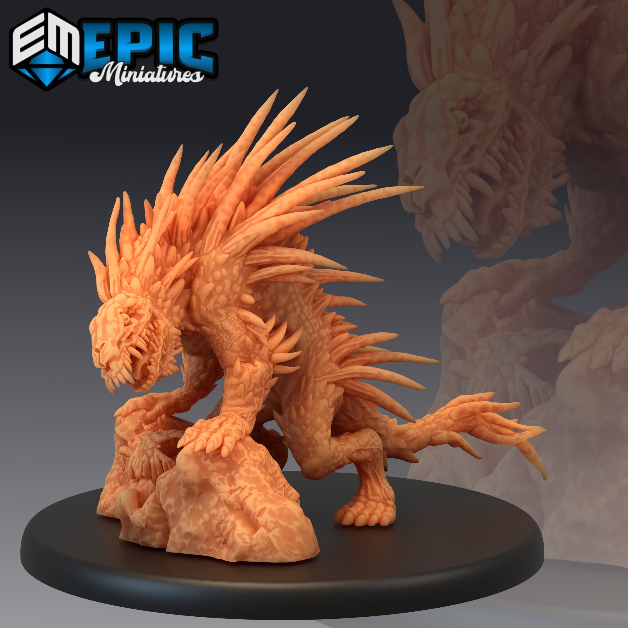 Barghest / Horned Demon / Lupine Shapeshifter | Epic Miniatures ...