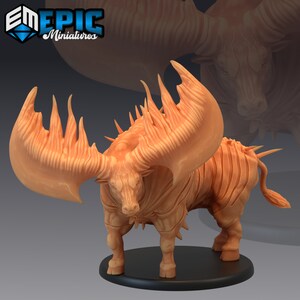 Epic Bull / Dire Cow | Epic Miniatures | Dwarven Mines | 3d Printed ...
