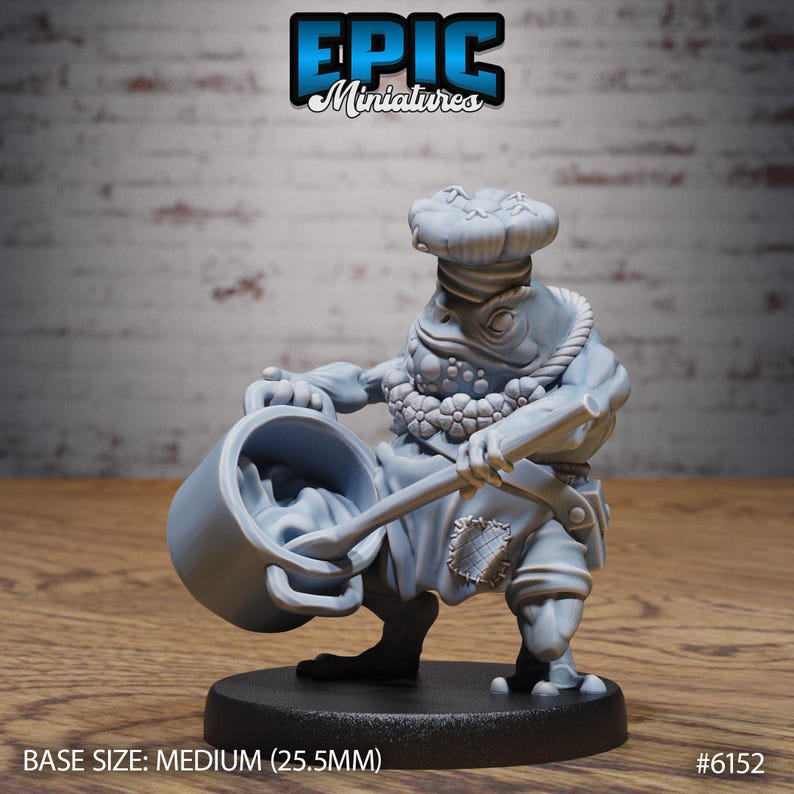 Toad Folk Miniatures 2 | Epic Miniatures | Swamp Adventure | 3d Printed ...