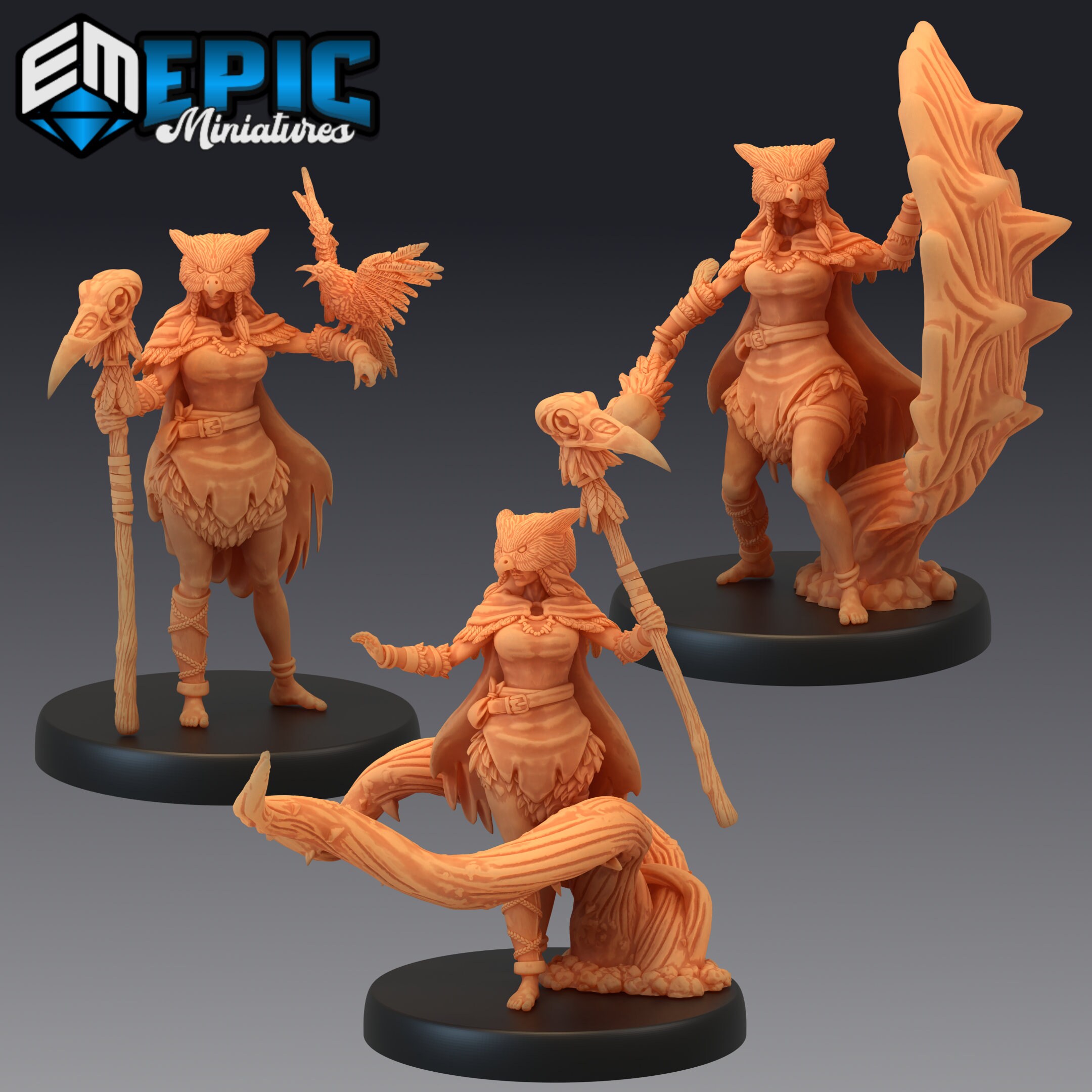 Owlbear Druid | Epic Miniatures | Infested Woodlands | 3d Printed | 4k ...