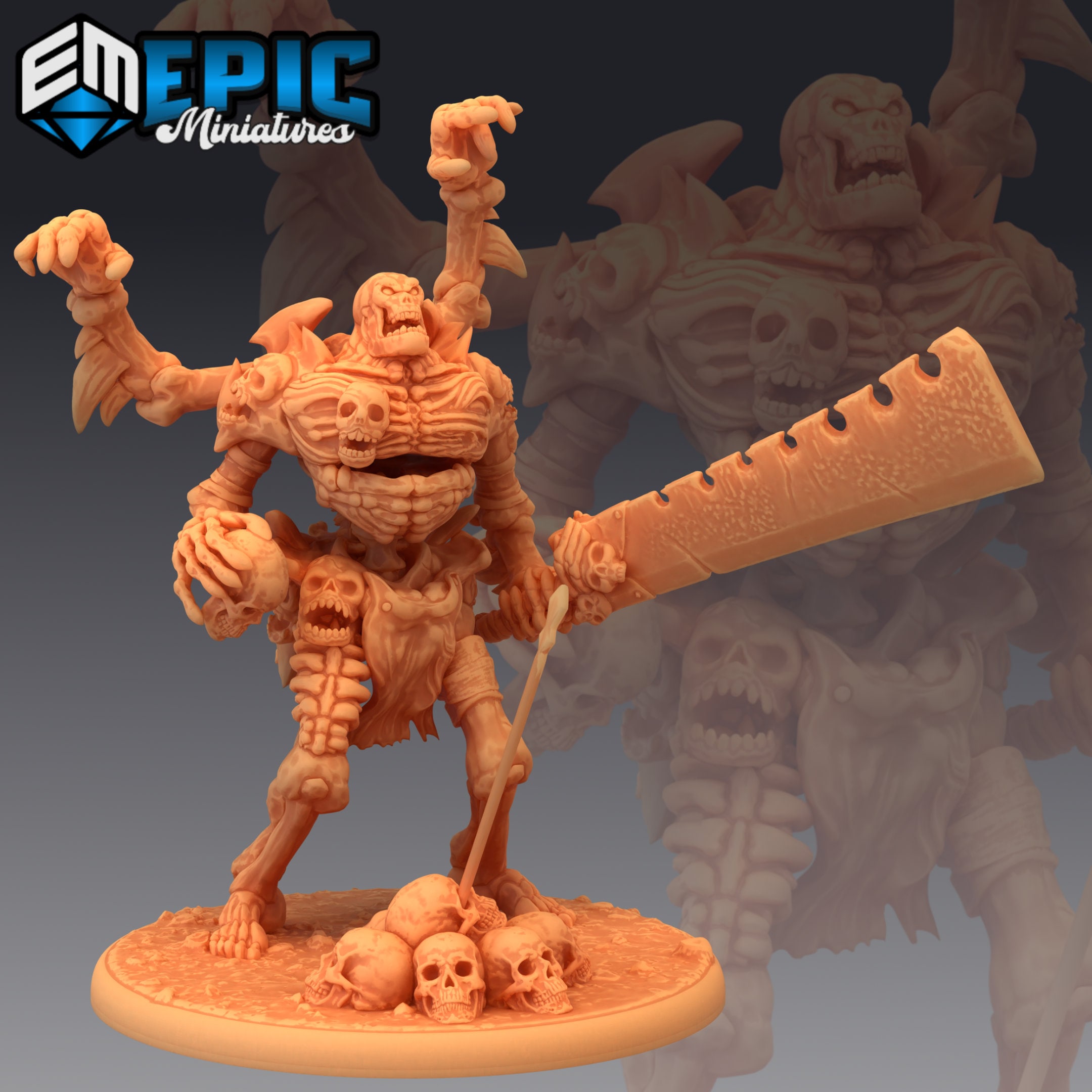 Human Bone Golem / Skeletal Juggernaut Epic Miniatures - Etsy