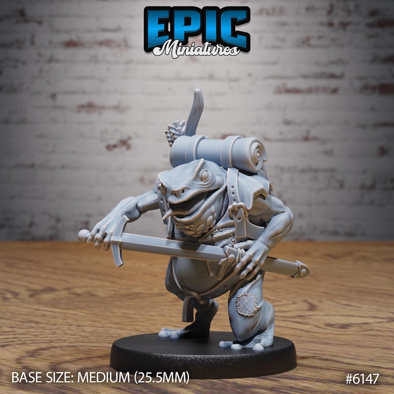 Toad Folk Miniatures 2 | Epic Miniatures | Swamp Adventure | 3d Printed ...
