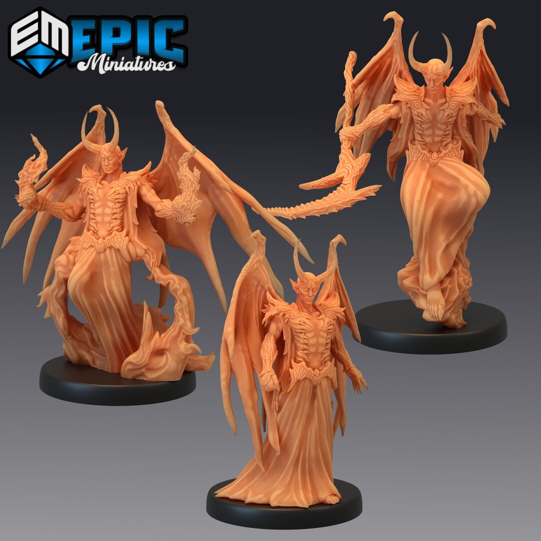 Devil Duke/ Demon Baron | Epic Miniatures | Deadly Sins | 3d Printed ...
