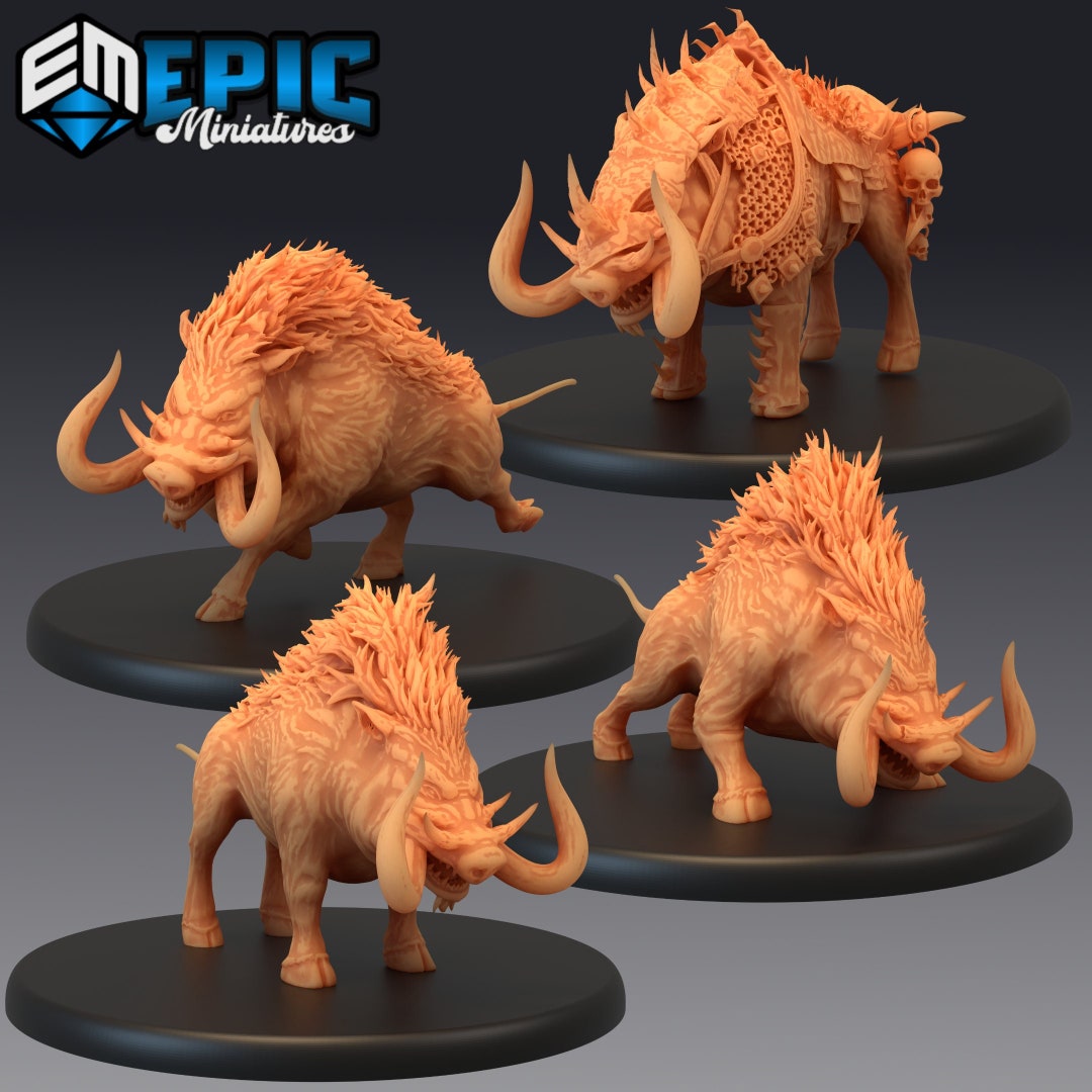 Forest Boar / Wild Hog / Tree Pig Figure | Epic Miniatures | Infested ...