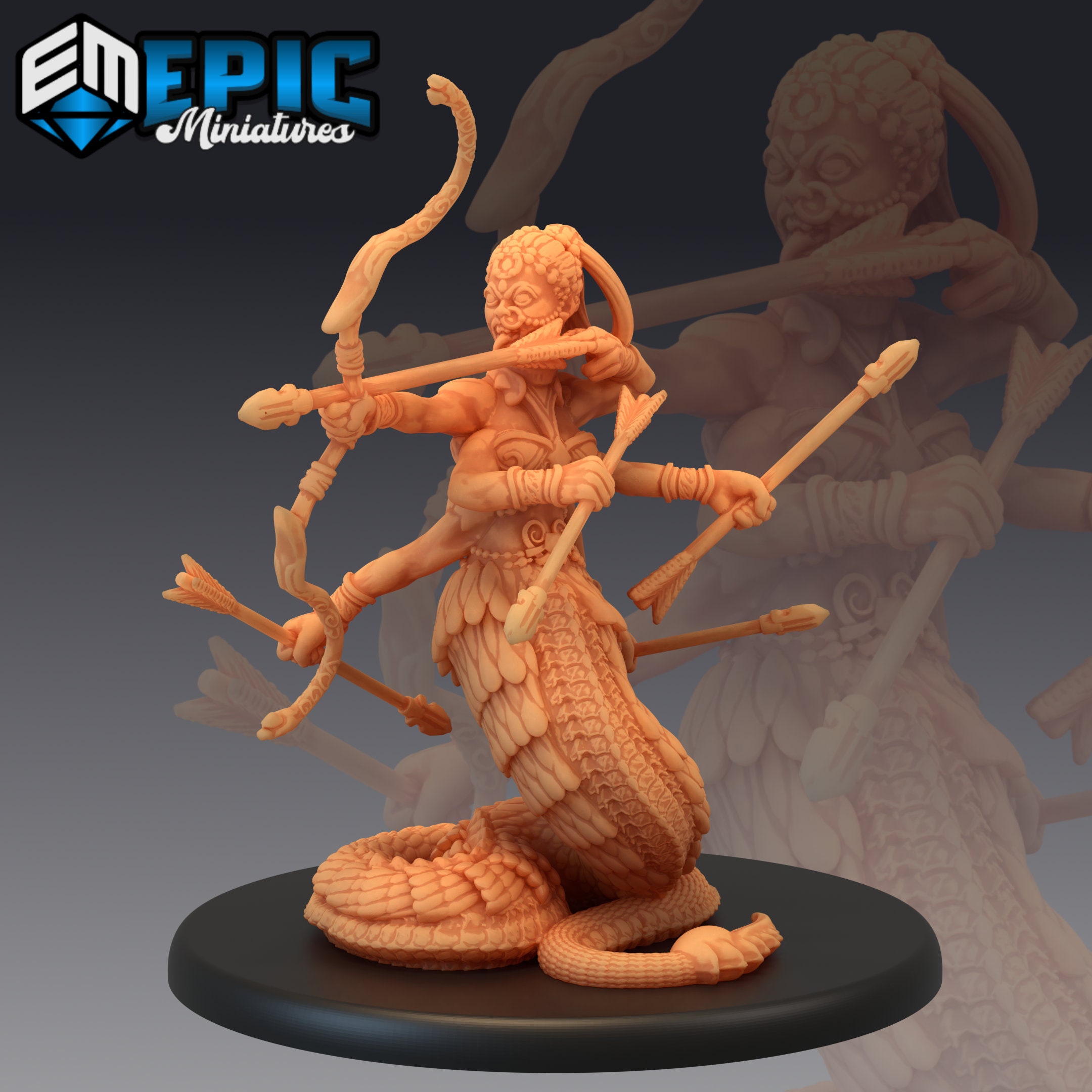 Marilith Epic Miniatures Deadly Sins 3d Printed 4k - Etsy