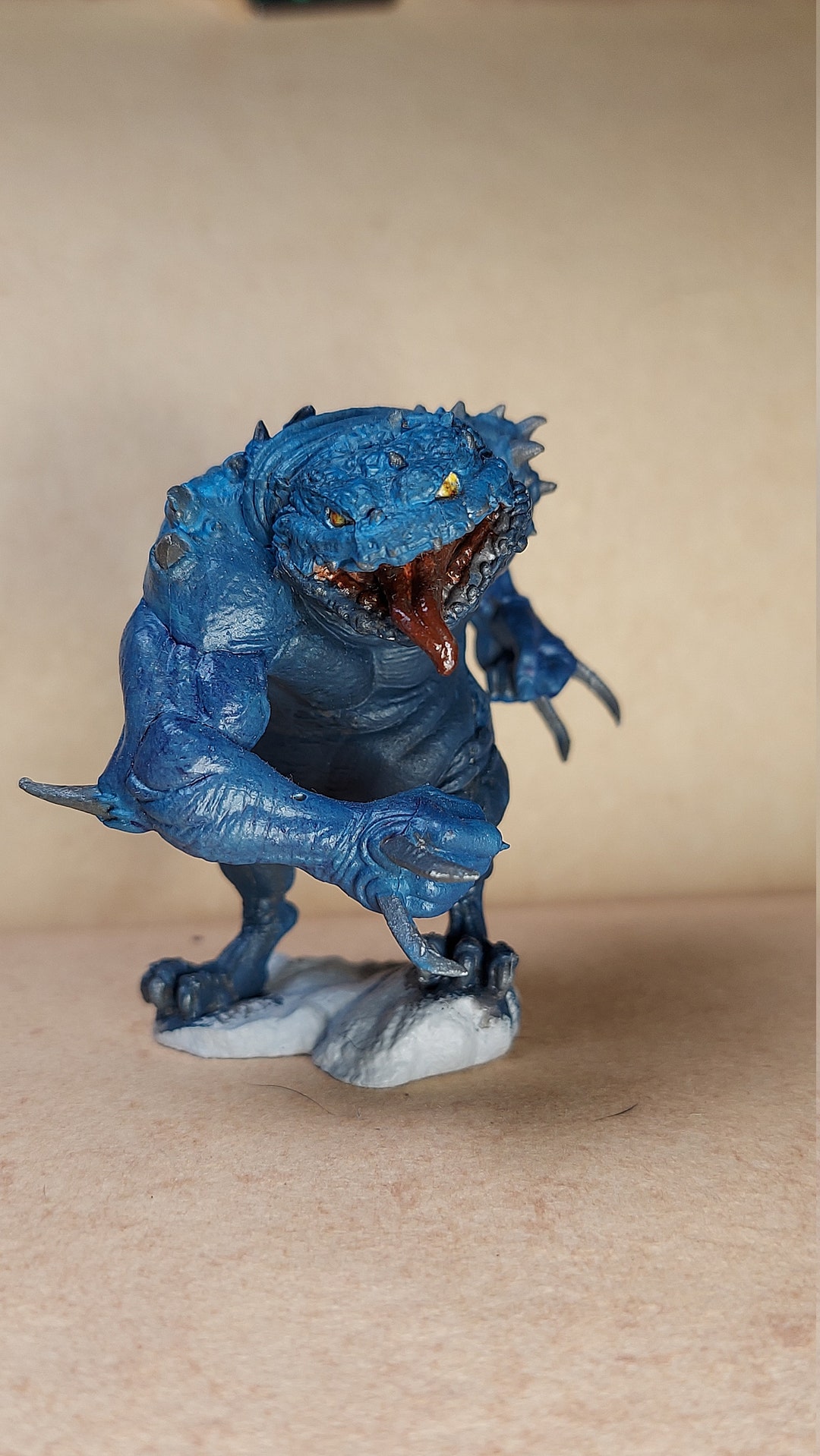 Blue Slaad Painted Wizkid's Miniature/ Blue Toad D&D Hand - Etsy