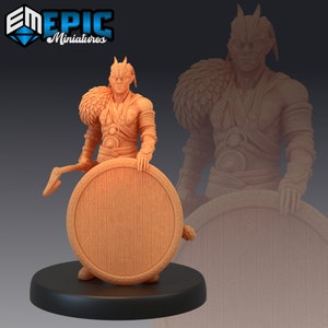 Tiefling Fighter / Devil Folk Barbarian / Devilkin Warrior | Epic ...