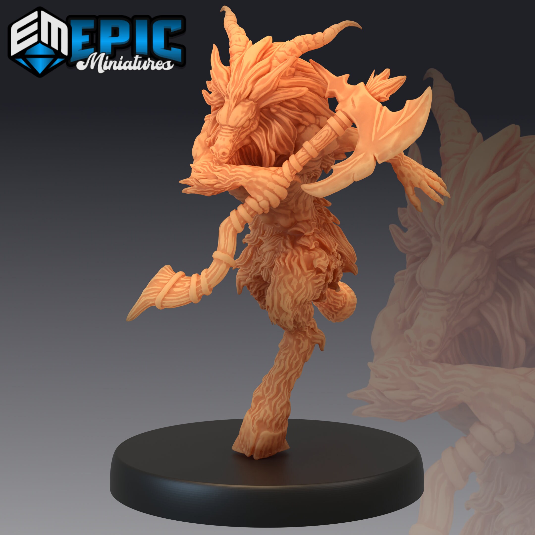 Satyr / Goatman Warrior Epic Miniatures Infested Woodlands - Etsy