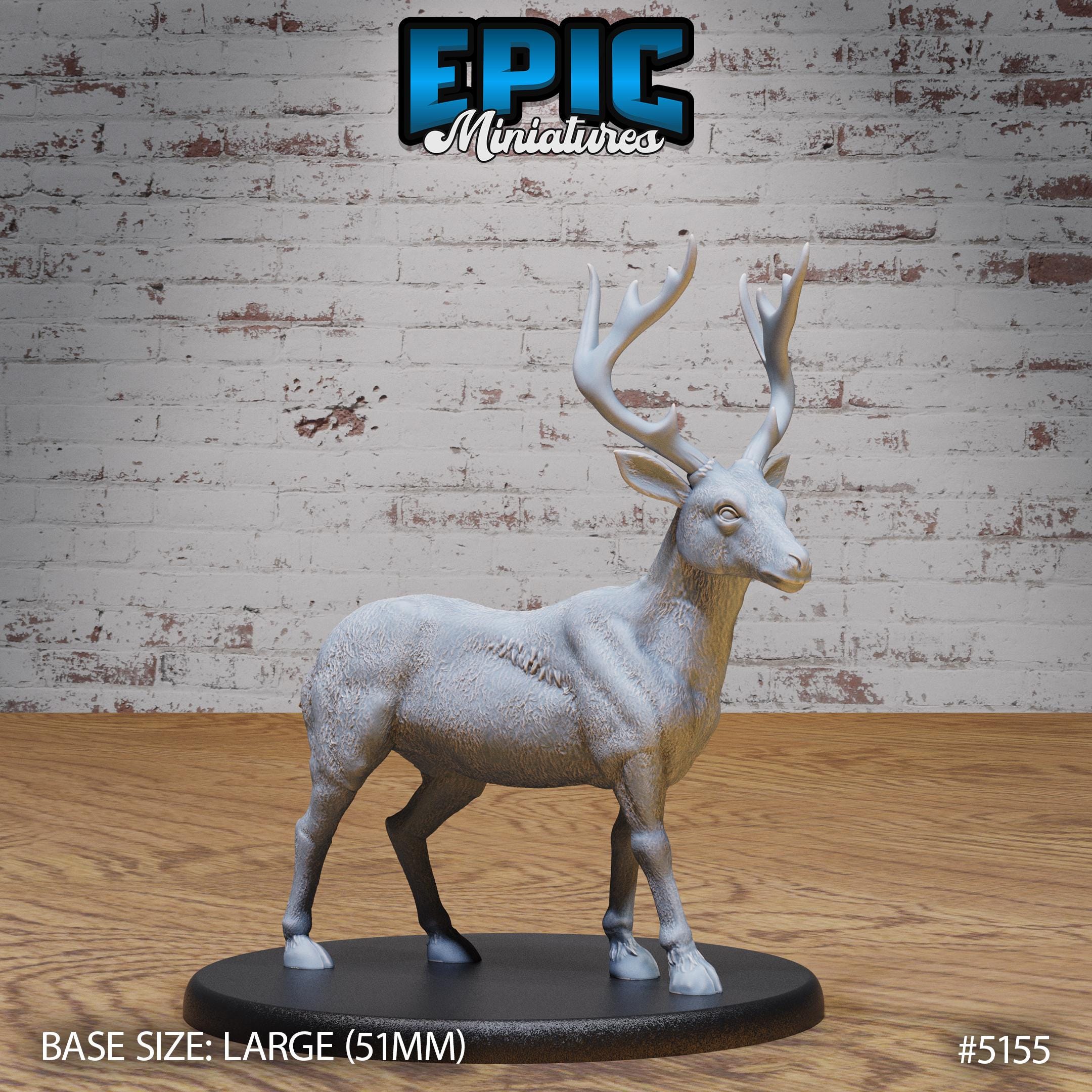 Deer | Epic Miniatures | Northern Tales | 3d Printed | 4k Resin | Dnd ...