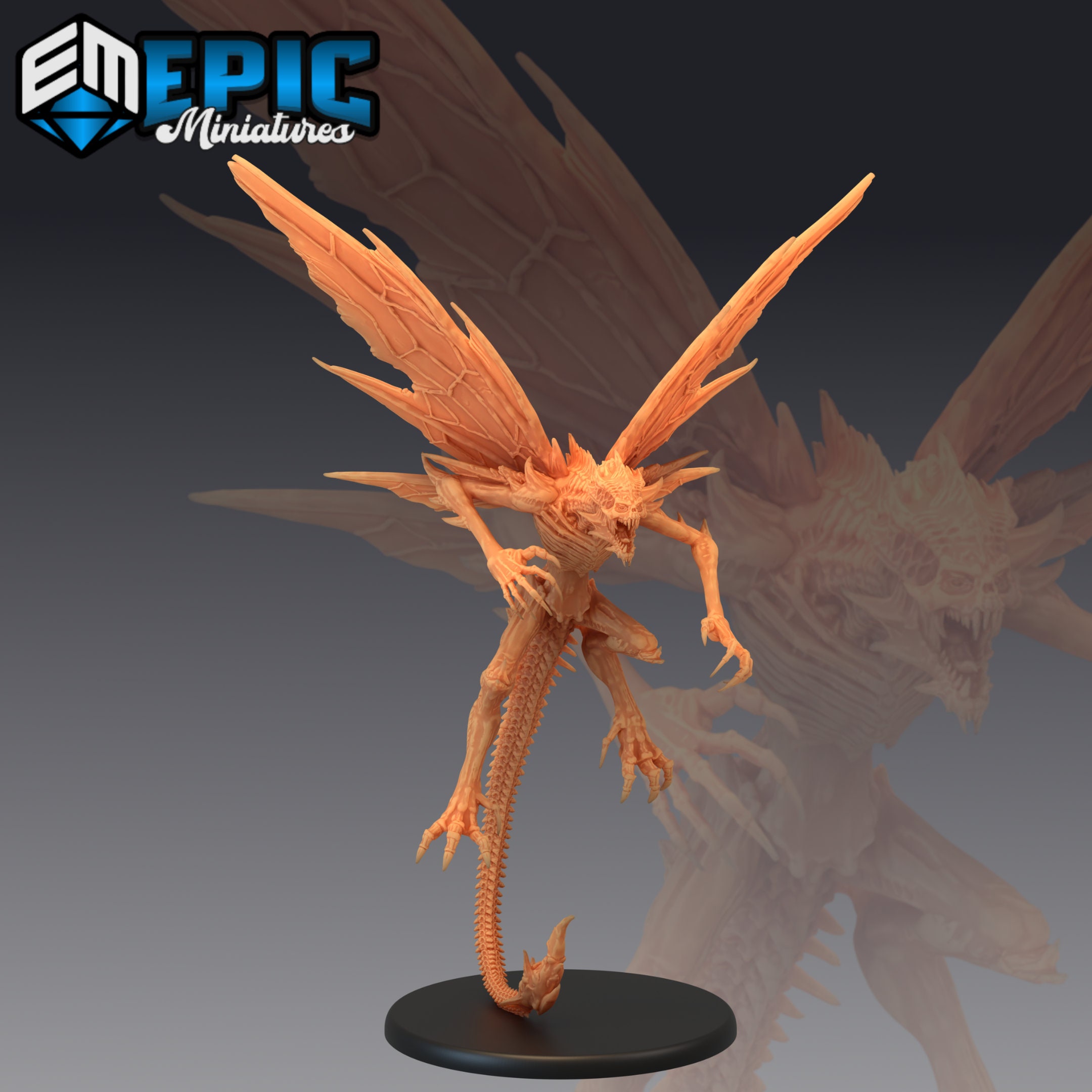 Bone Devil / Skeletal Demon Epic Miniatures Restless Bones - Etsy