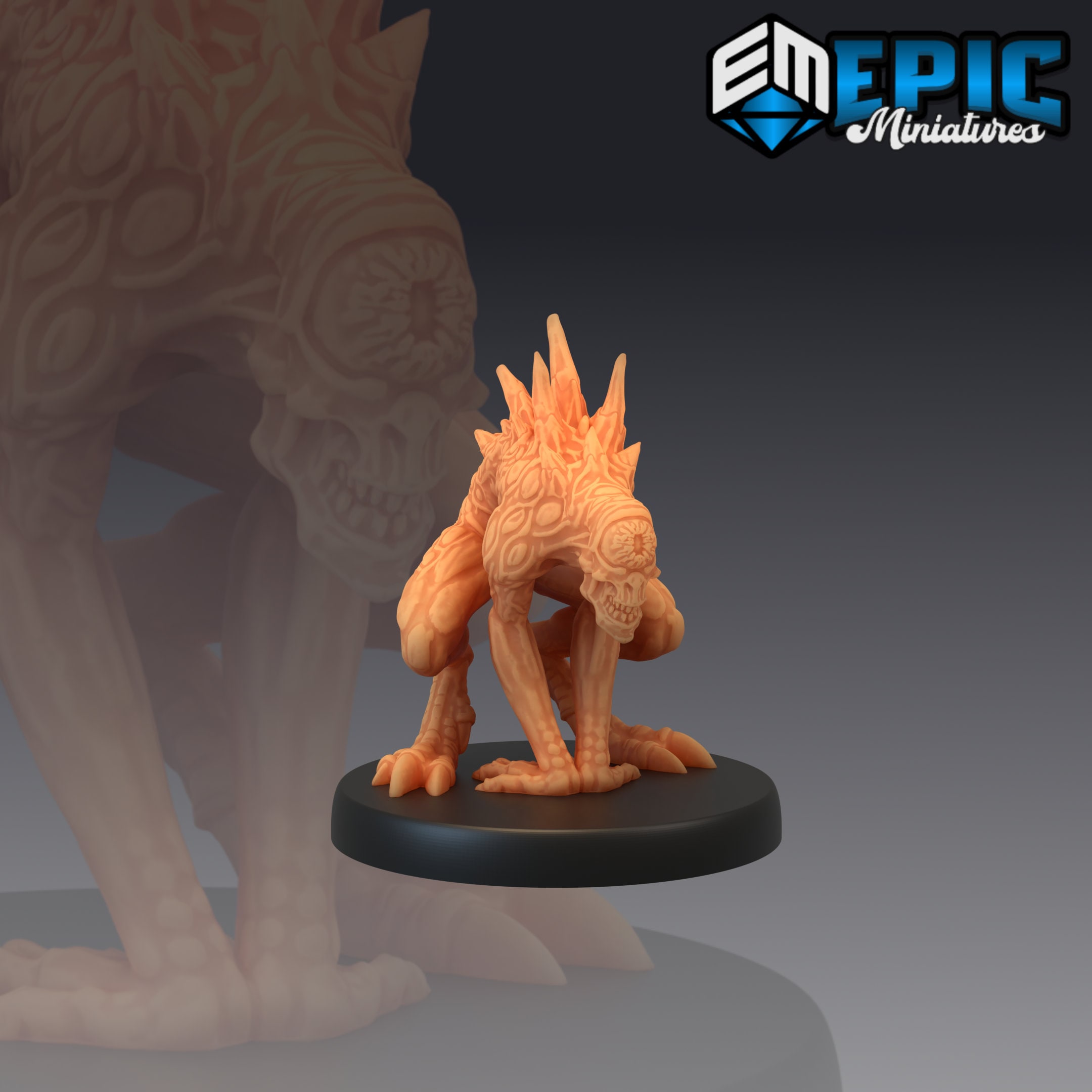 Nothic Figurine | Epic Miniatures | Twin Mountains | 3d Printed | 4k ...