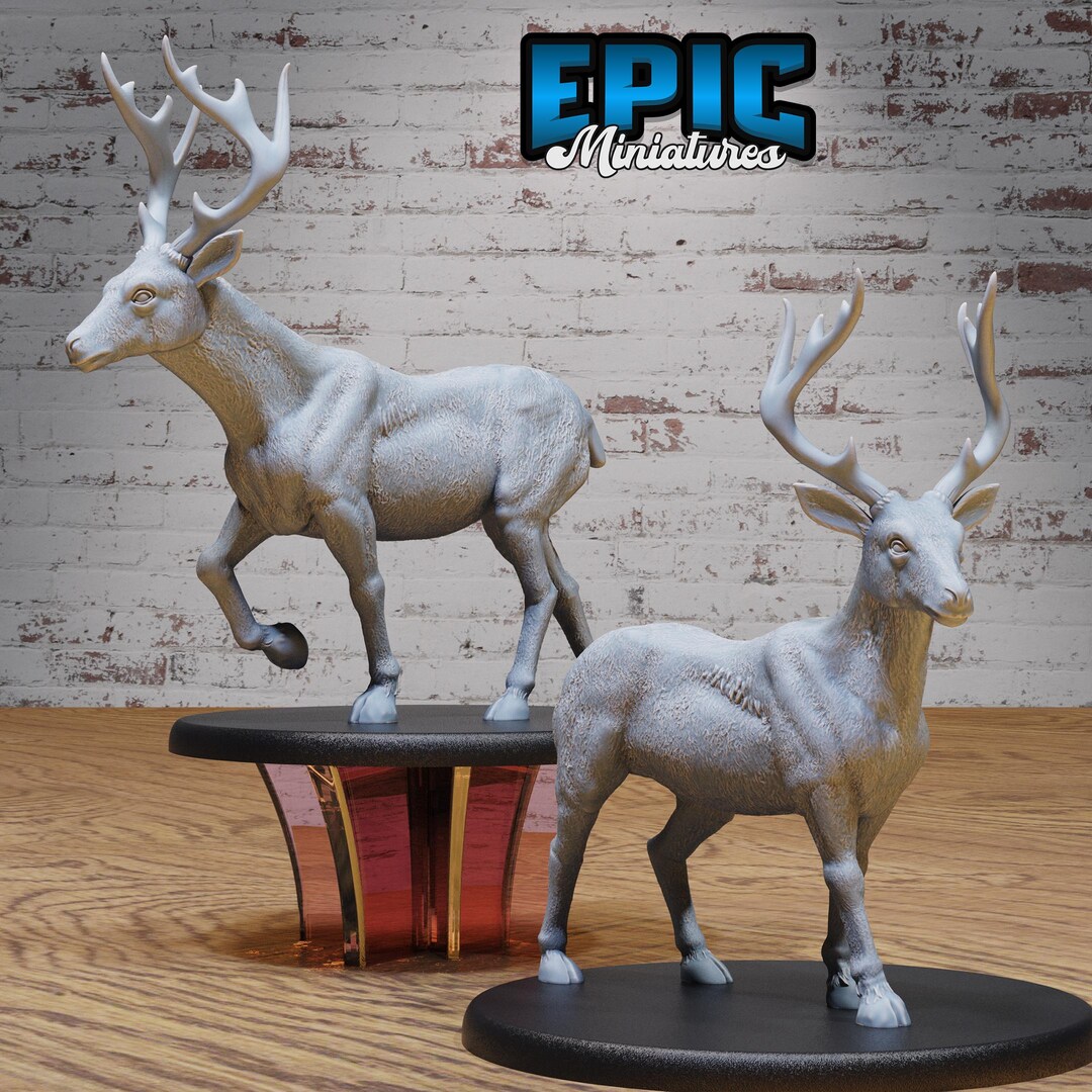 Deer | Epic Miniatures | Northern Tales | 3d Printed | 4k Resin | Dnd ...
