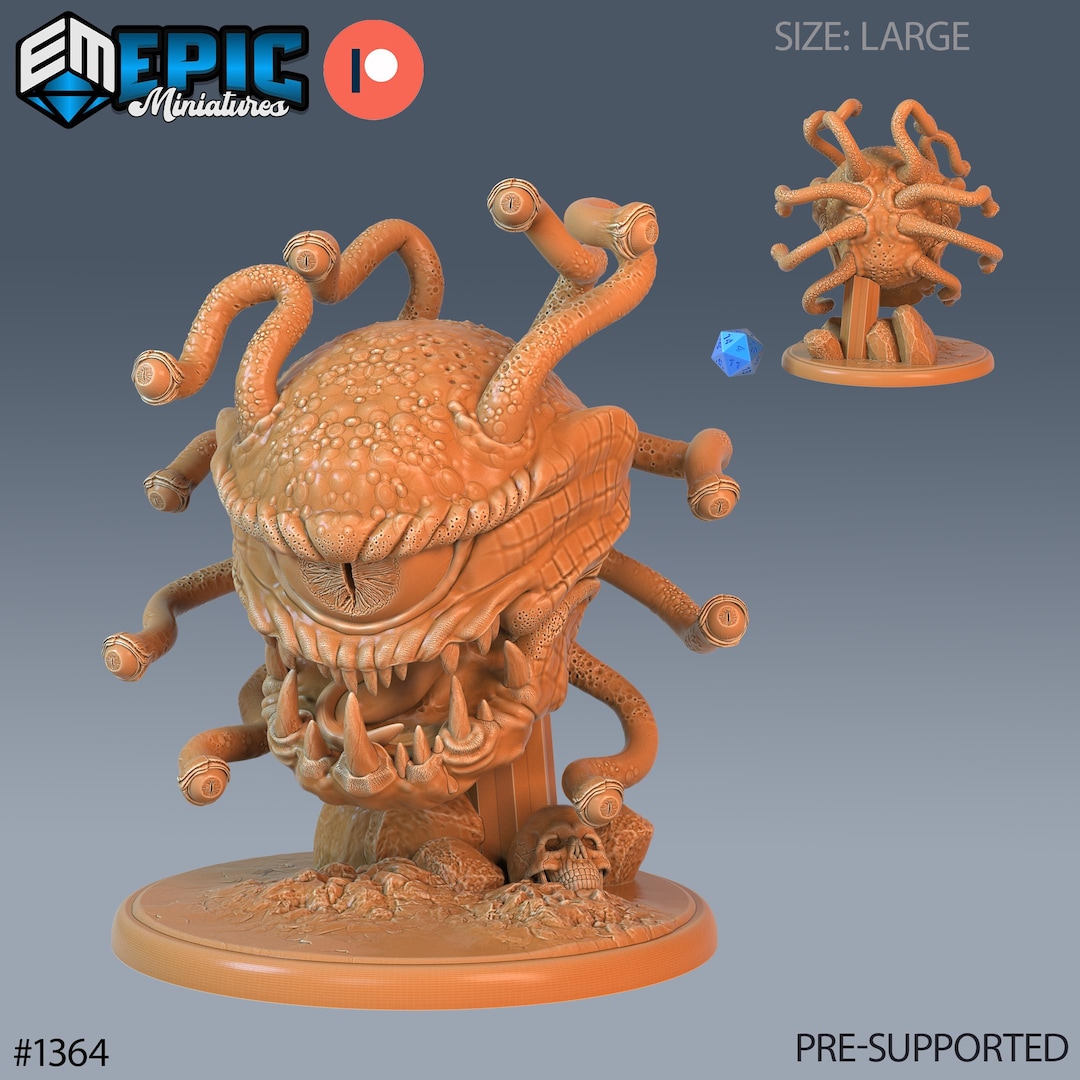 Beholder / Eye Tyrant | Epic Miniatures | Kingdom of Secrets | 3d ...