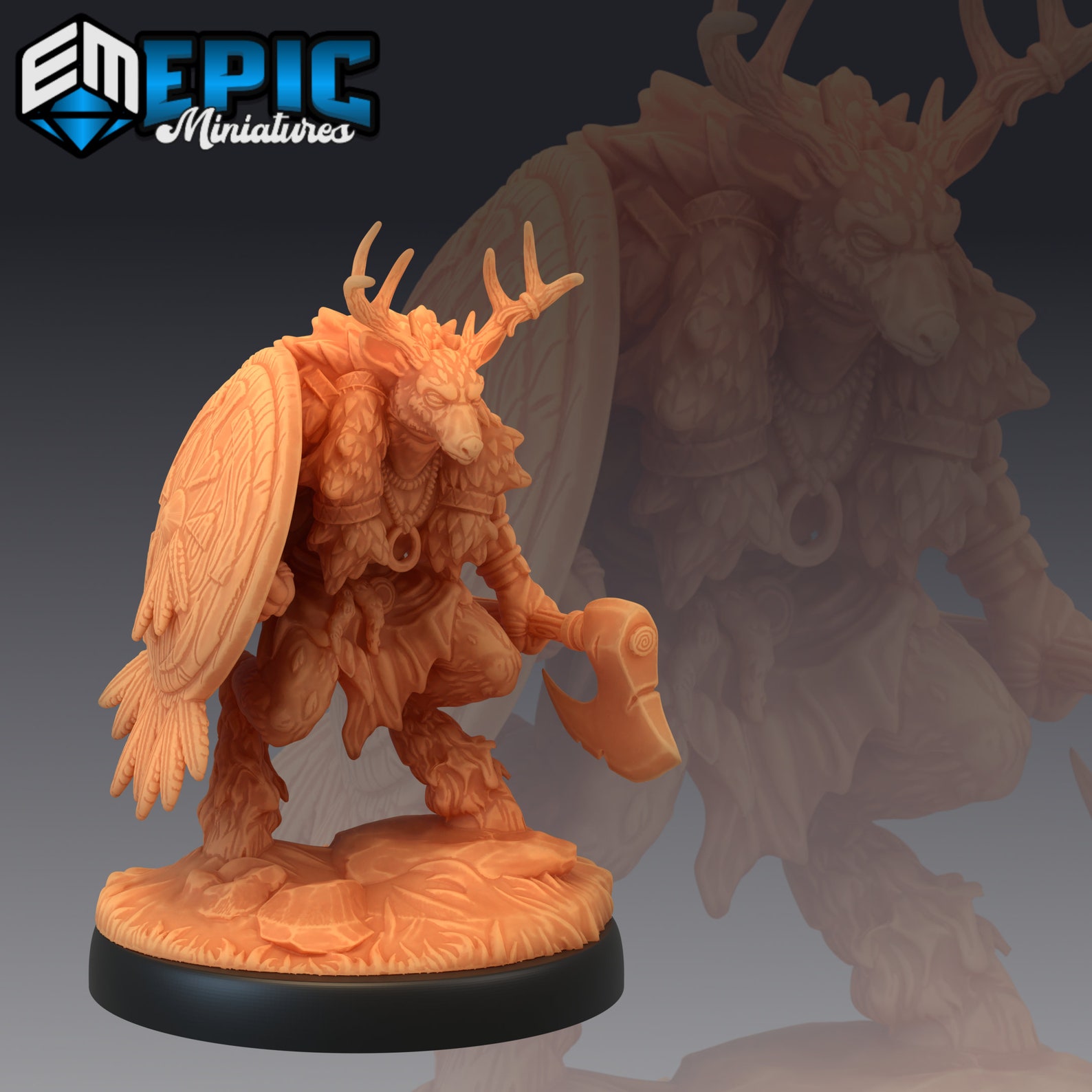 Deerfolk / Shapeshifter / Druid | Epic Miniatures | Barbarian Winter ...