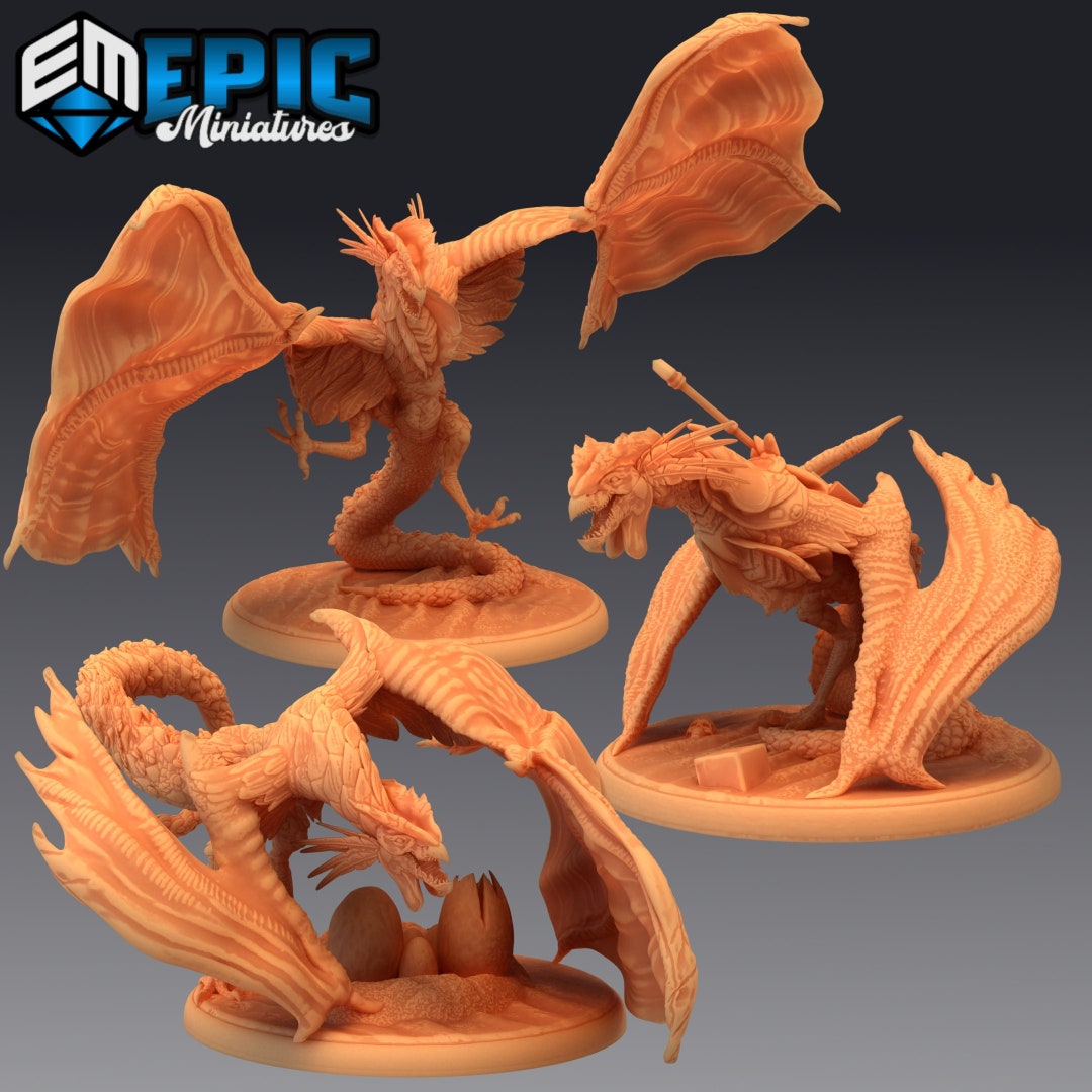 Cockatrice | Epic Miniatures | Dark Swamp | 3d Printed | 4k Resin | Dnd ...