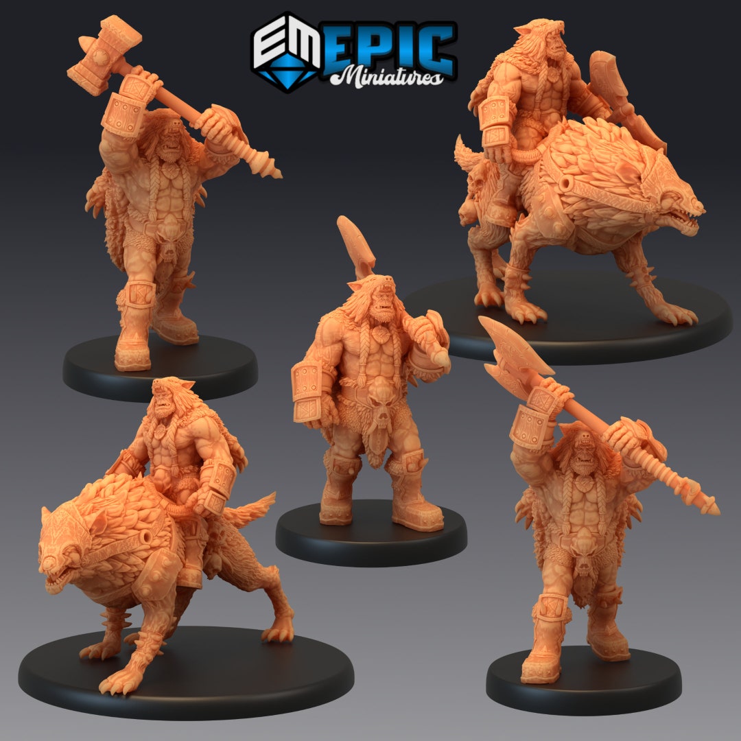 Orc Warg Tamer | Epic Miniatures | Dark Swamp | 3d Printed | 4k Resin ...