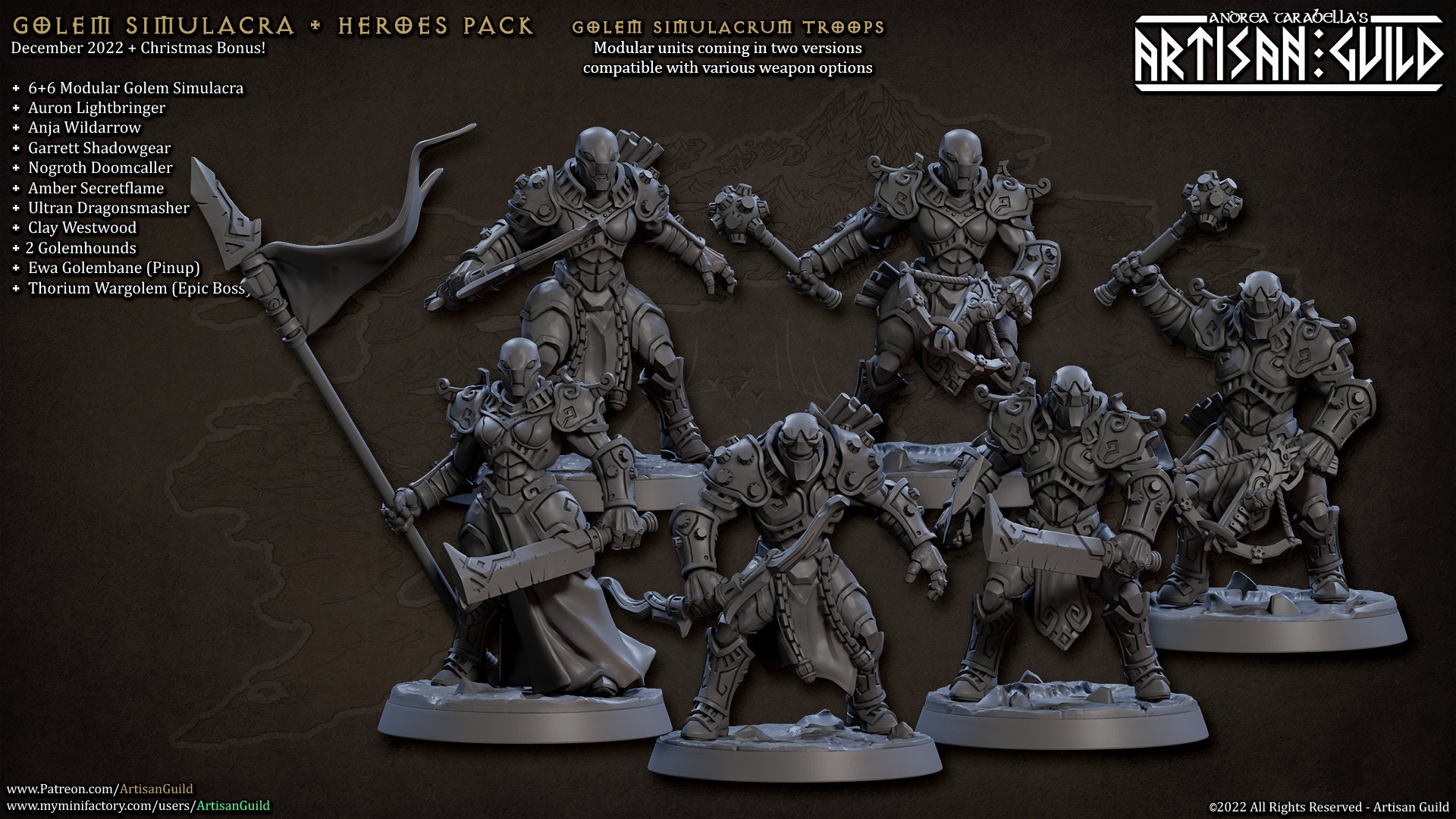 Warforged Fighters | Artisan Guild | Golem Simulacra | 3d Printed | 4k ...