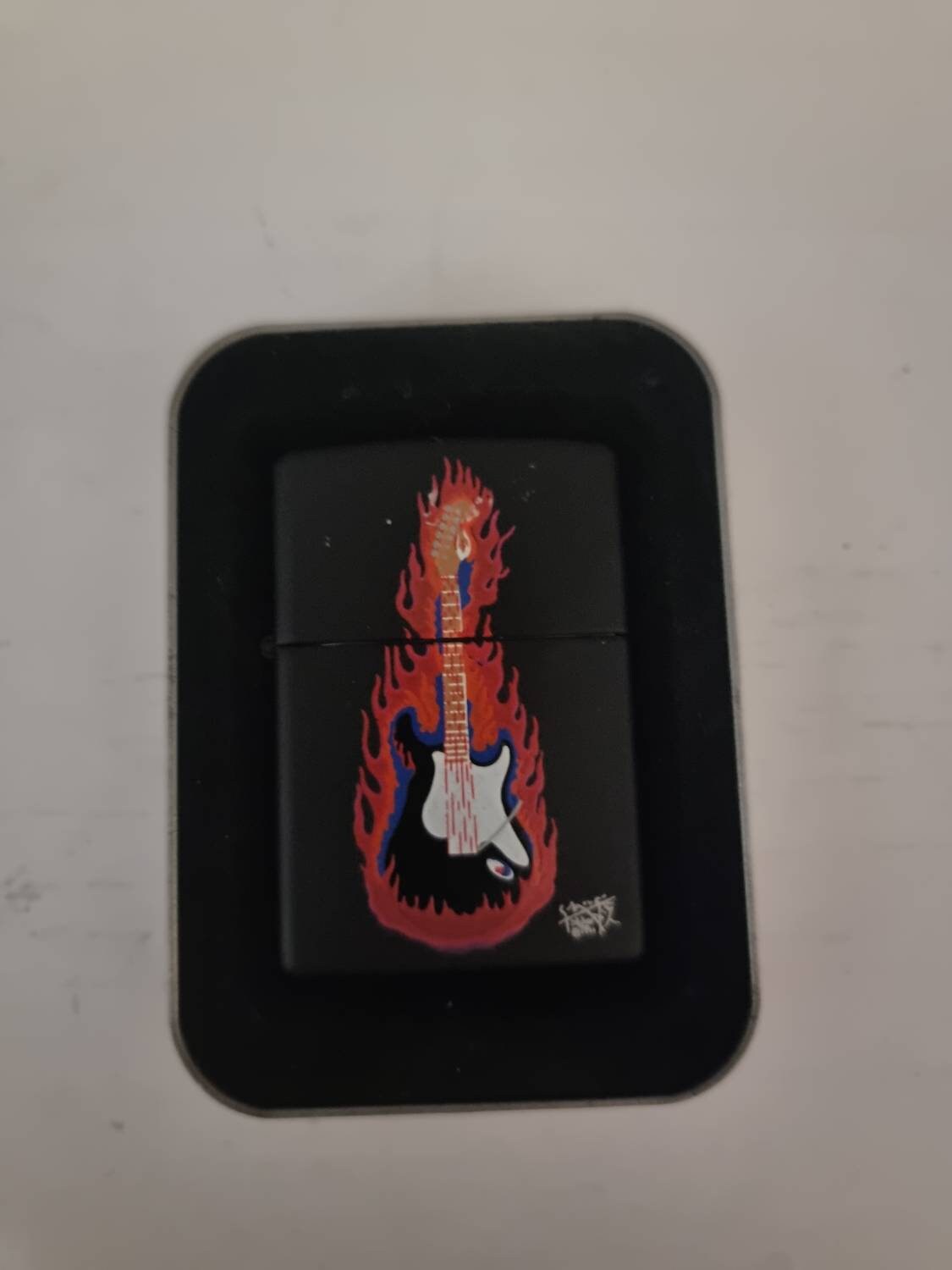 A Rare 1998 Stanley Mouse Flaming Guitar Zippo Lighter - Etsy