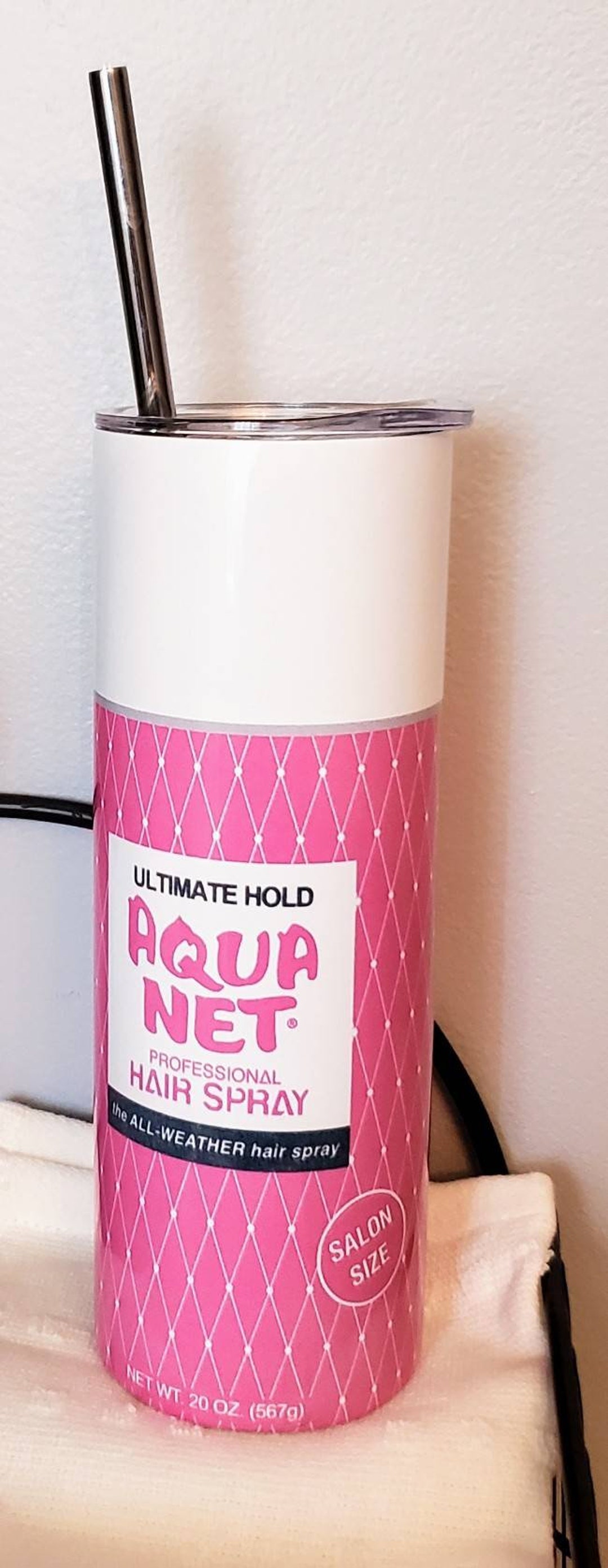 Aqua Net Tumbler Pink Aqua Net Cup Women's Gifts - Etsy