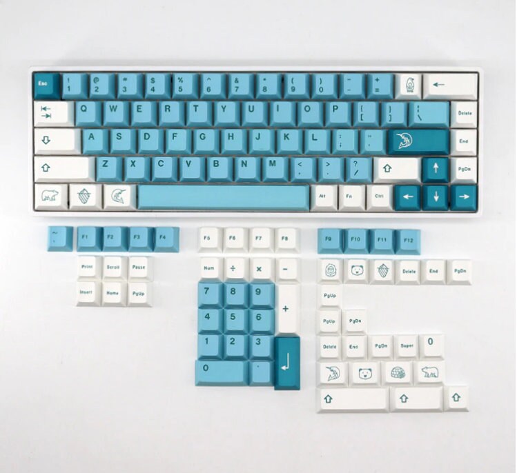 Iceberg Keycap Set 125 Keys Cherry Profile | Etsy