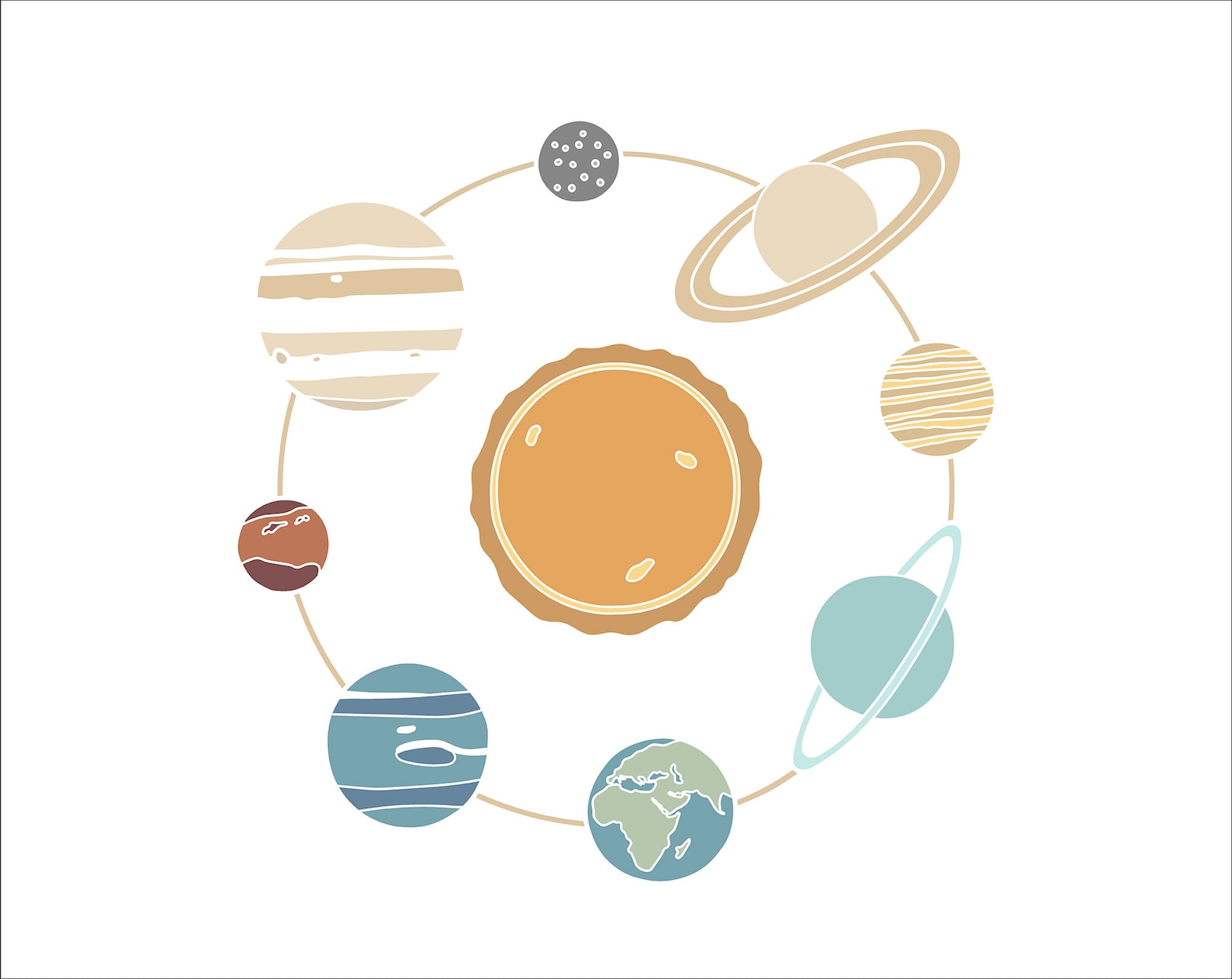 Planets Svg, Solar System Clipart, Planet Download, Planet Earth Svg ...
