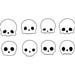 Halloween Skull Clipart: Hand Drawn SVG, PNG, EPS (commercial Use) - Etsy