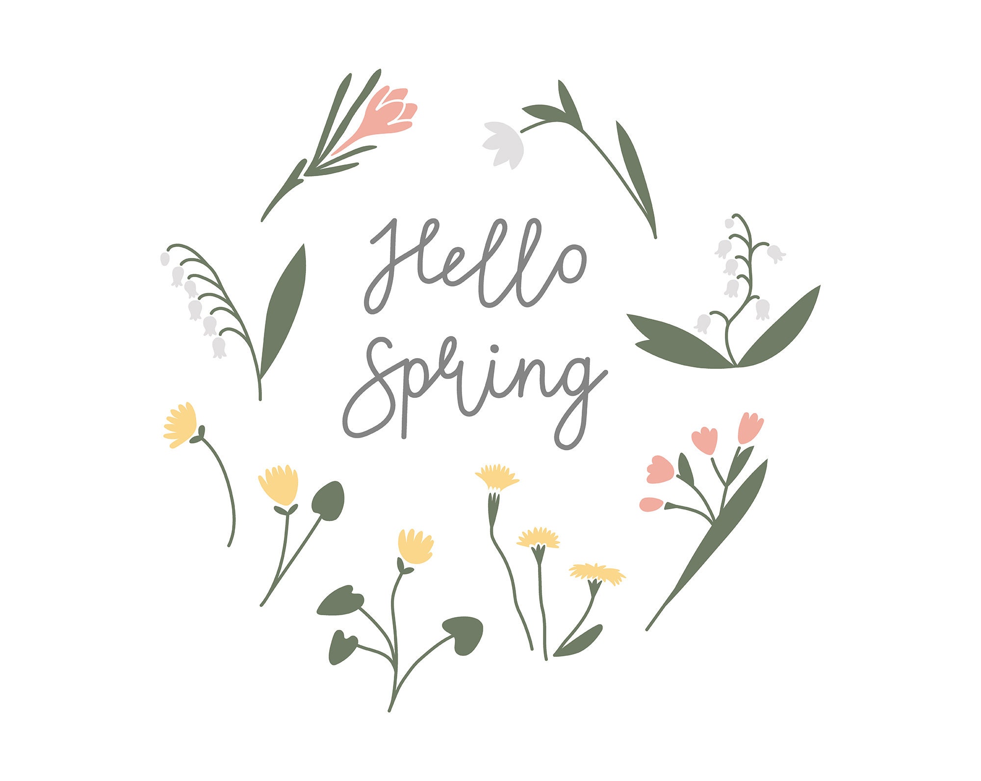 Hello Spring Flower