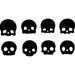 Halloween Skull Clipart: Hand Drawn SVG, PNG, EPS (commercial Use) - Etsy