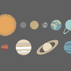Planets Svg, Solar System Clipart, Planet Download, Planet Earth Svg ...