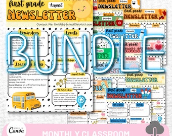 Newsletter Template | Editable Newsletter | Monthly Newsletter ...