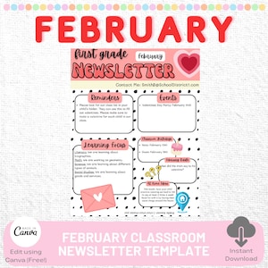 Newsletter Template | Editable Newsletter | Monthly Newsletter ...